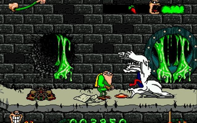 Boogerman era um jogo em que o personagem atacava com flatulências e ...