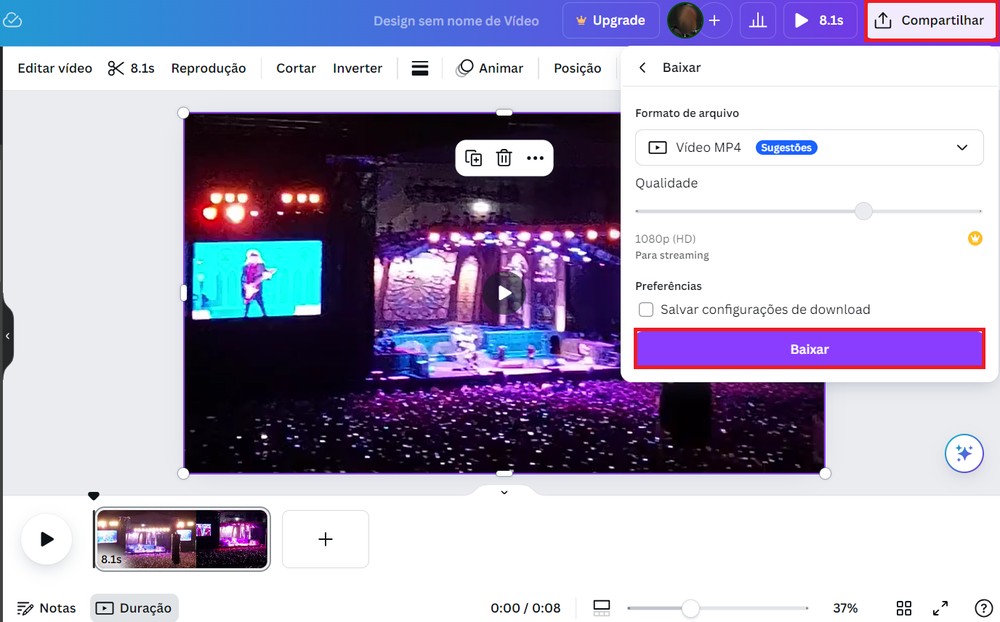 Como editar um vídeo no Canva pelo celular e PC passo a passo