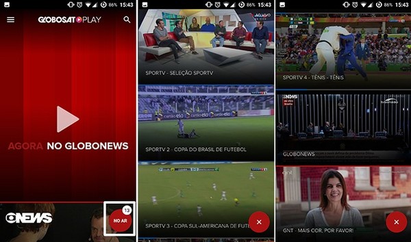 Como usar o Globosat Play para assistir TV ao vivo e rever programas