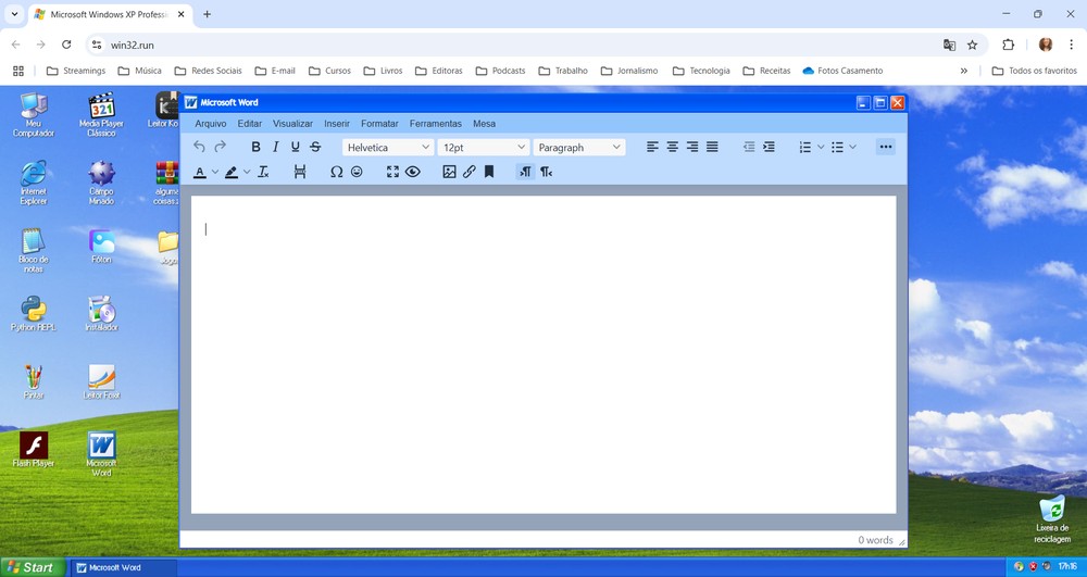 Como era o Windows XP? Esse site permite usar o sistema sem baixar nada