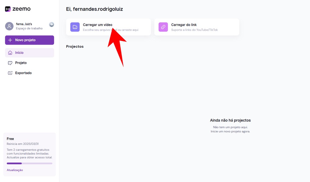 Zeemo: como usar site para colocar legenda em vídeos com IA