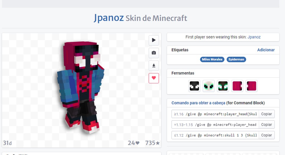 Como colocar skin no Minecraft
