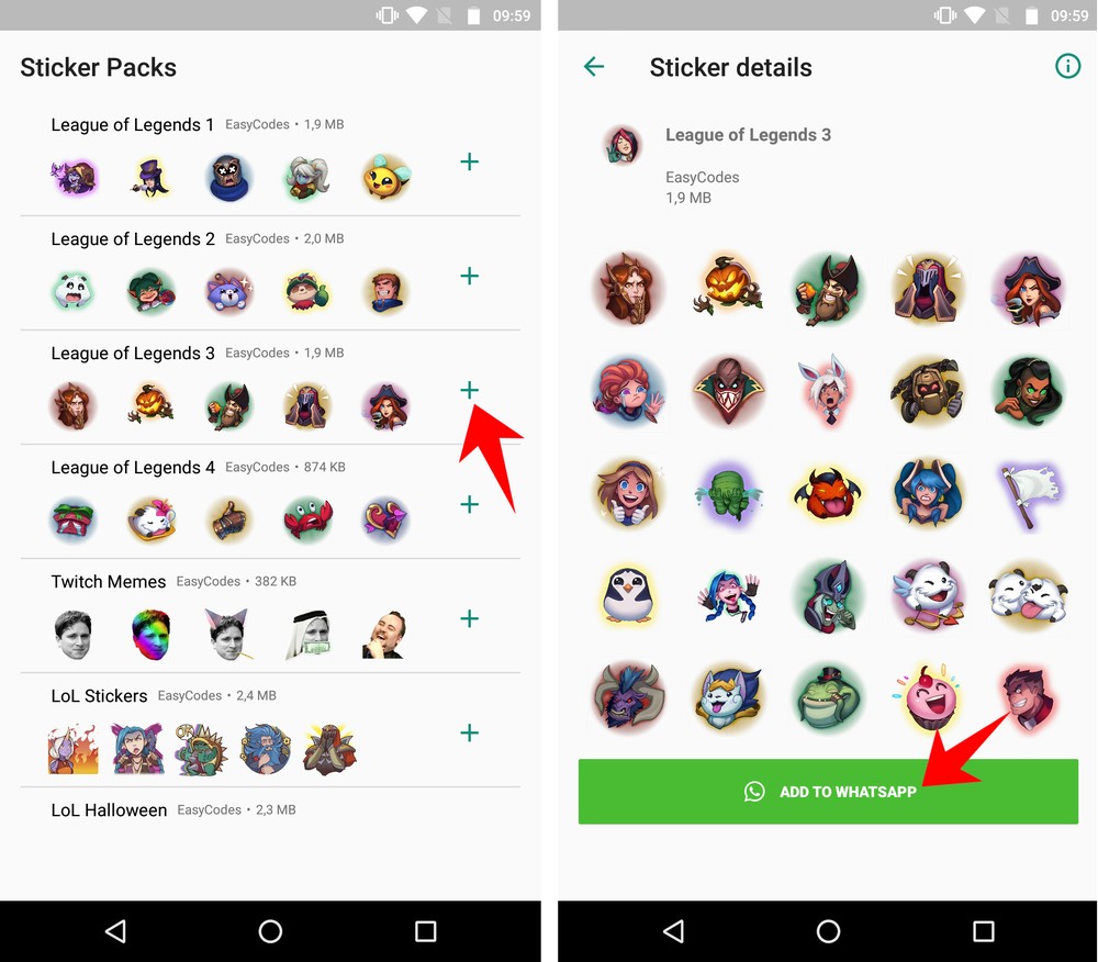 Como usar stickers de League of Legends (LoL) para WhatsApp