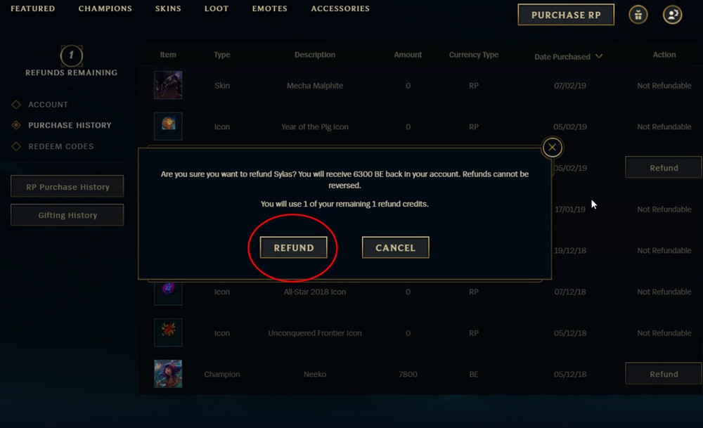 Reembolso no League of Legends (LOL): como pedir token e recuperar RP gasto