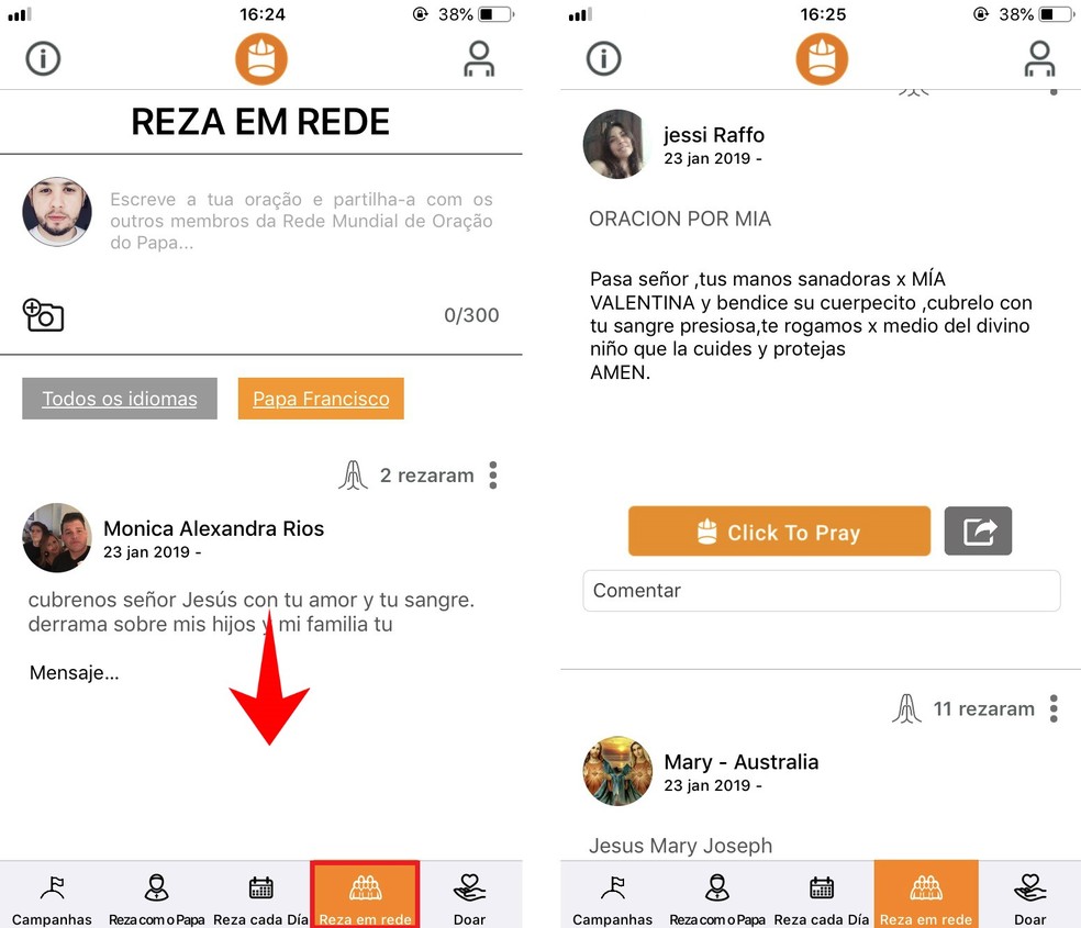 Como usar o Click To Pray, aplicativo do Papa Francisco para orações