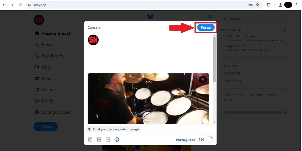 Como postar vídeo no Bluesky? Confira tutorial no celular e PC