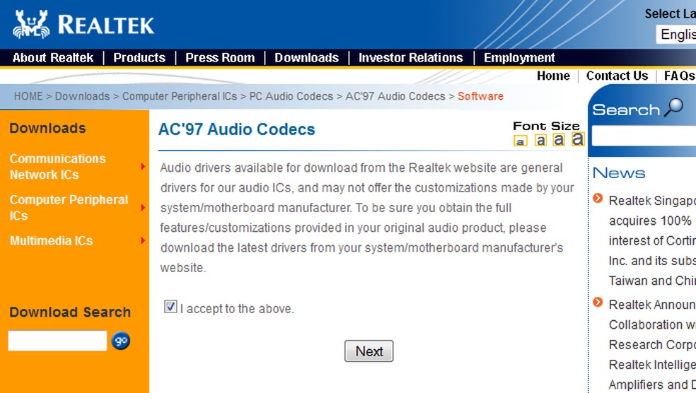 Como encontrar e configurar drivers de áudio Realtek