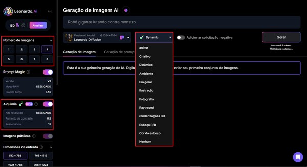 Como usar o Leonardo.AI para criar imagens usando inteligência artificial