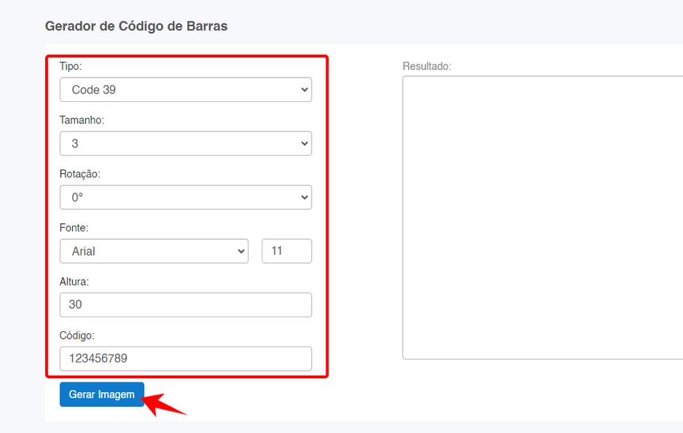 Invertexto: como usar gerador de código de barras do site