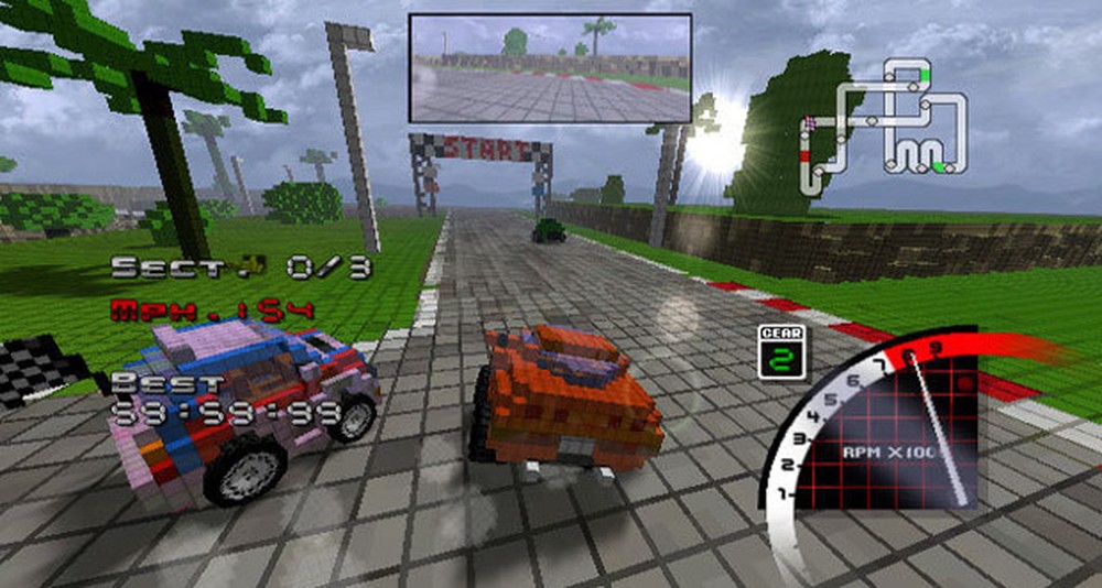 3D Pixel Racing chega ao Wii Ware semana que vem