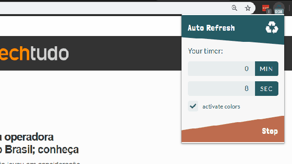 Auto Refresh para Chrome: como usar e atualizar páginas automaticamente