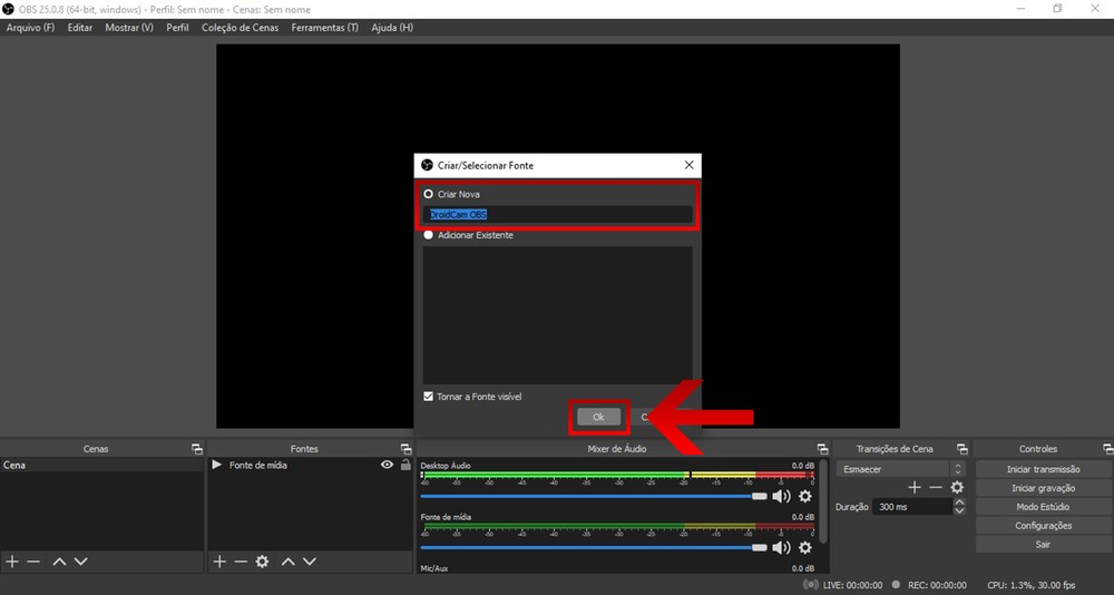Como usar o OBS Studio em celulares Android e gravar a tela