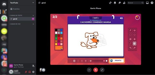 Gartic Phone no Discord: como jogar com amigos na rede social
