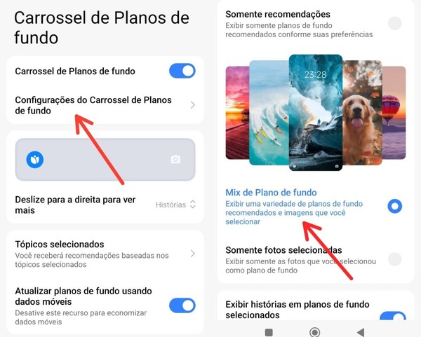 Papel de parede Xiaomi: como mudar e remover foto da tela de bloqueio
