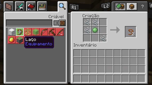 Como fazer corda no Minecraft (laço)