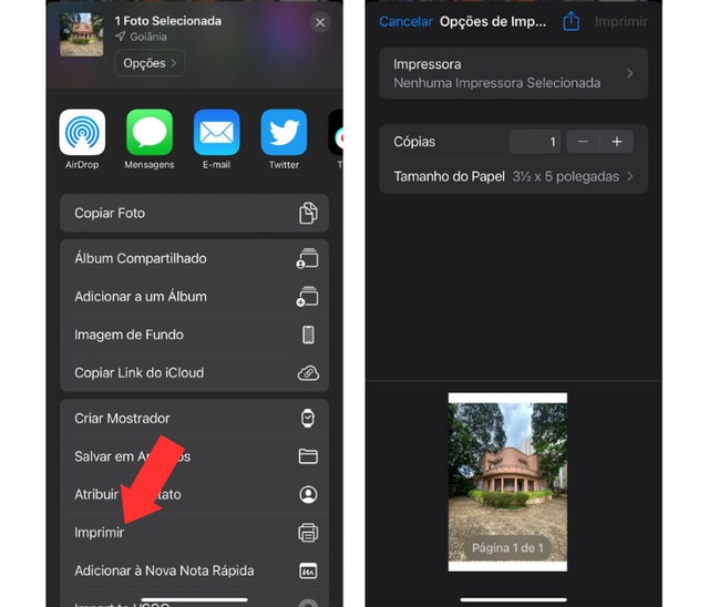 Como transformar foto em PDF no iPhone sem baixar aplicativos