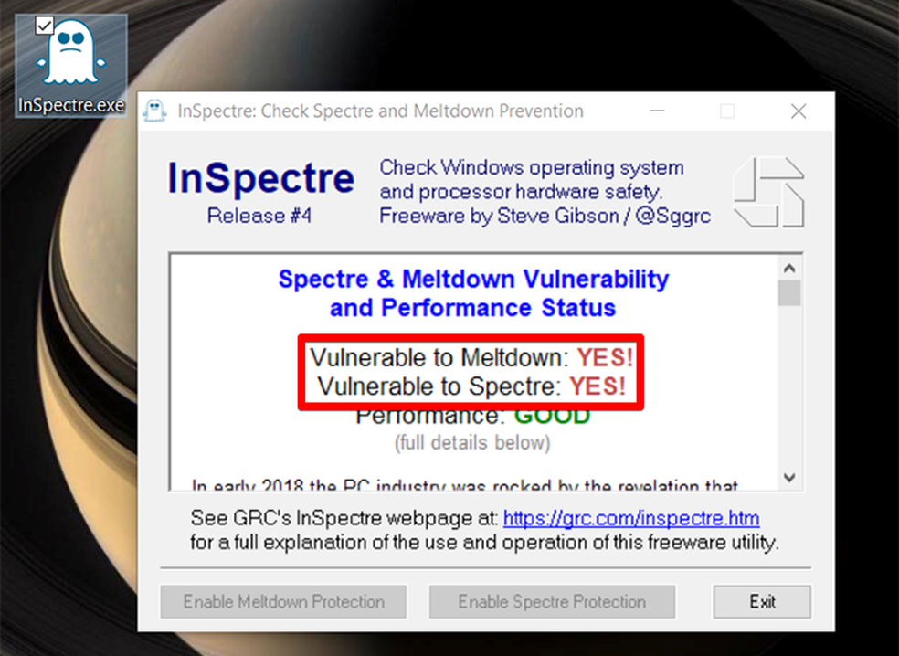 Veja se o seu PC está vulnerável à Spectre e Meltdown sem instalar nada
