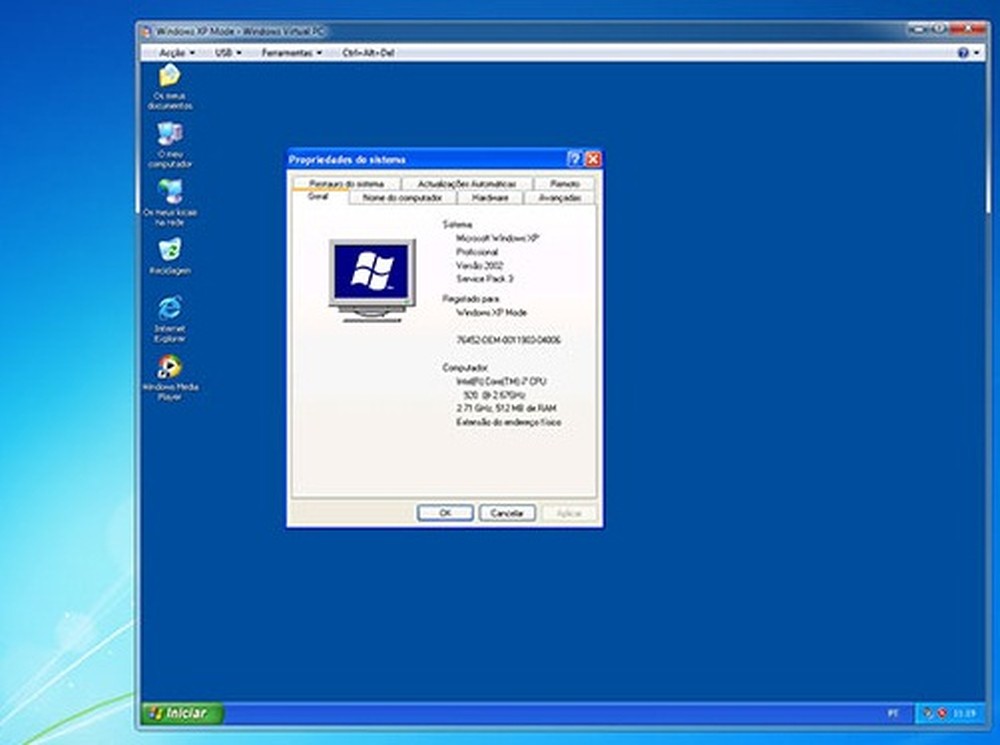 Como usar o Windows XP no Windows 7