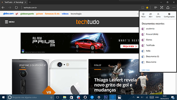 Como usar Office Online no Microsoft Edge