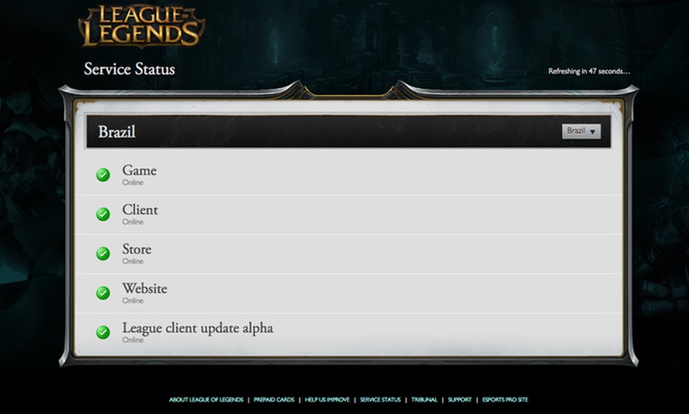 Status do League of Legends: saiba se está fora do ar ou em manutenção