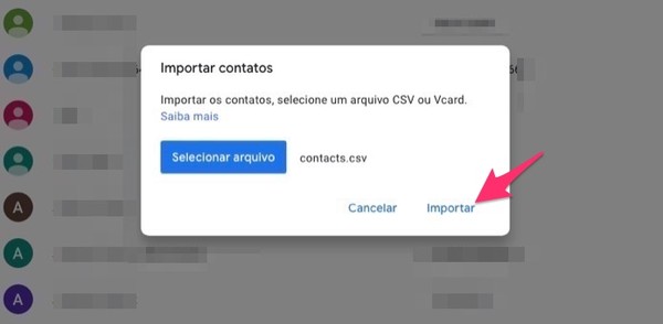 Como exportar e importar contatos no Gmail