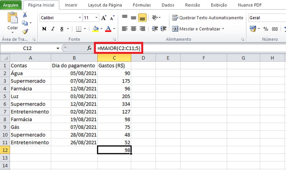 Oito fórmulas essenciais do Excel para simplificar as contas
