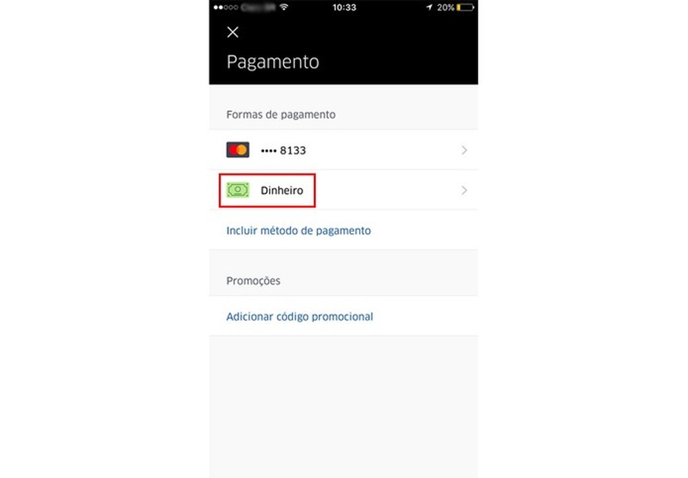 Como pagar em dinheiro uma corrida no Uber
