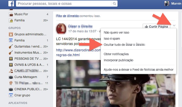 Como bloquear posts e páginas no Facebook