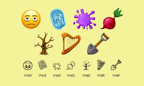 Rosto com olheira e mais: conheça os 8 novos emojis que chegam em 2025