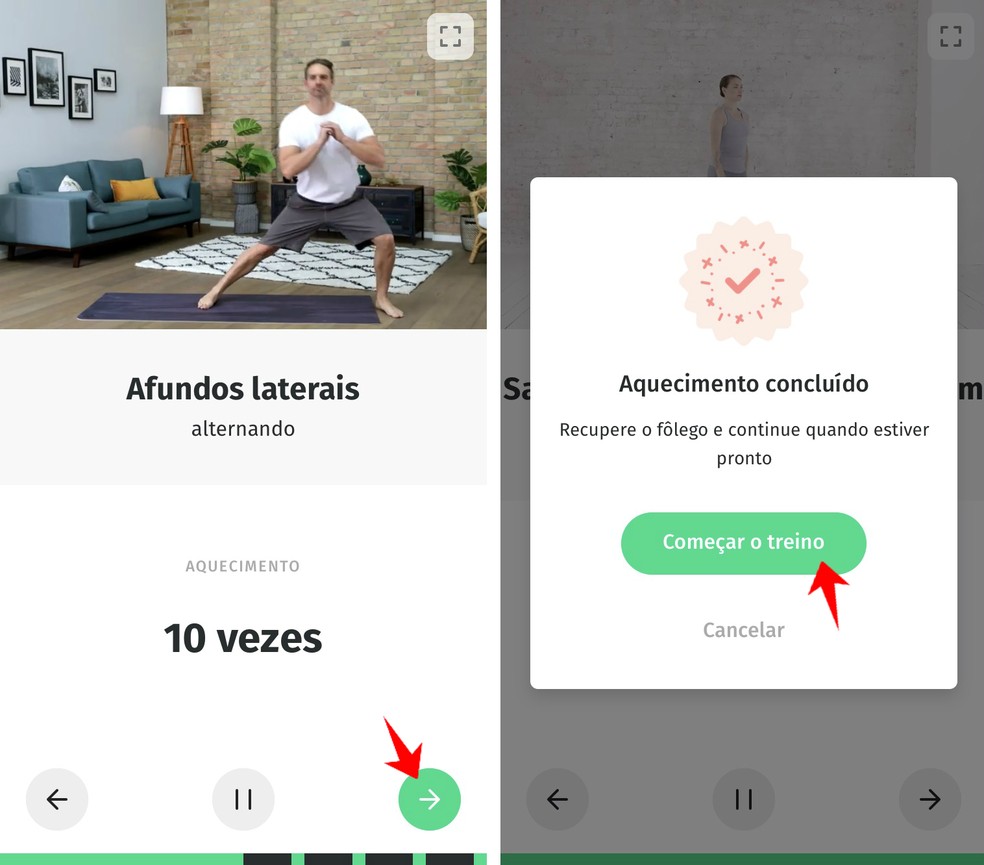Como usar o app 8fit para fazer exercícios em casa e emagrecer