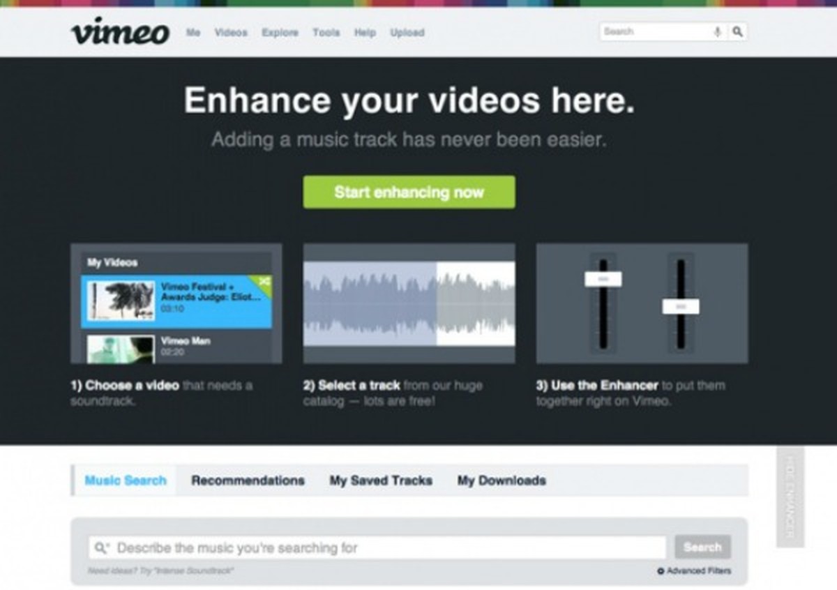 Vimeo lança novo serviço para edição, ‘Enhance’