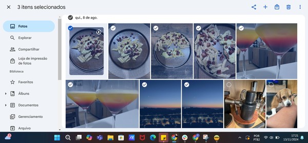 Como selecionar todas as fotos do Google Fotos no celular e no PC