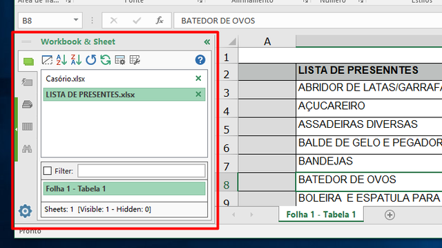 Como localizar e substituir palavras em vários arquivos e planilhas do Excel