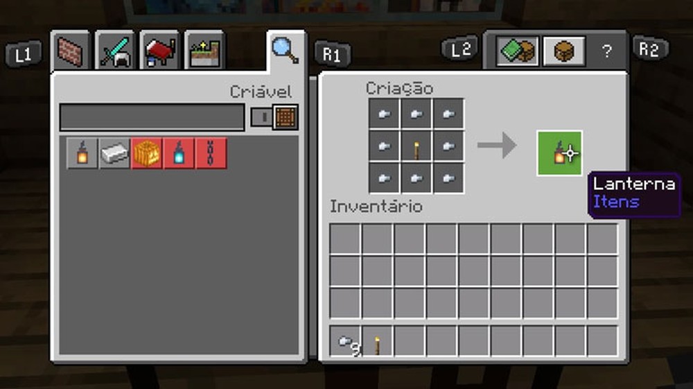 Como fazer Tocha em Minecraft