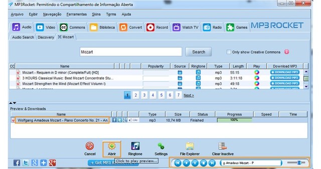 Como baixar, instalar e usar o MP3 Rocket