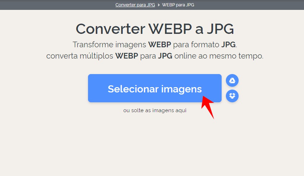 Como converter WEBP para JPG