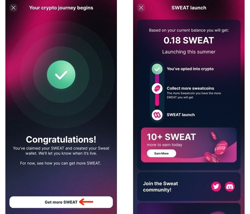 Como criar carteira de criptomoeda no Sweatcoin, app que "paga" para andar