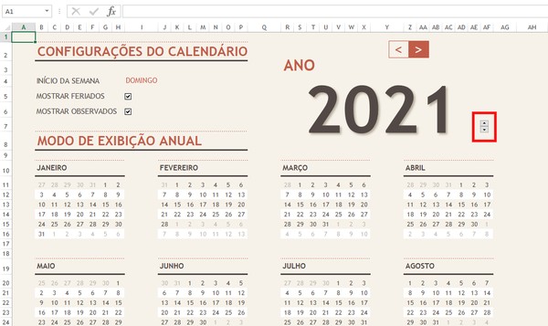 Calendário 2021 com feriados: como fazer no Excel para imprimir