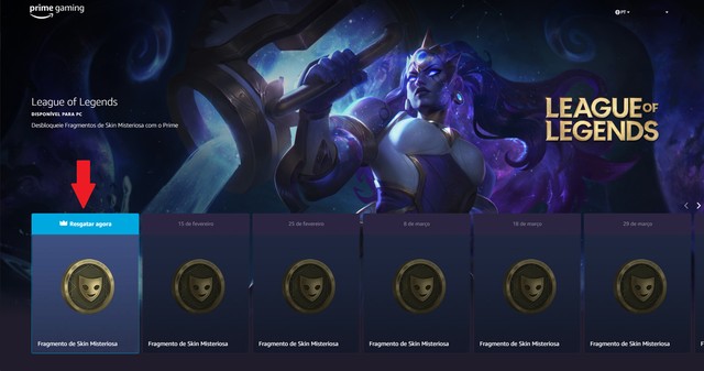 Como vincular conta do League of Legends (LoL) com Amazon Prime Gaming