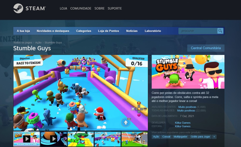 Stumble Guys tem download grátis? Perguntas e respostas sobre o multiplayer