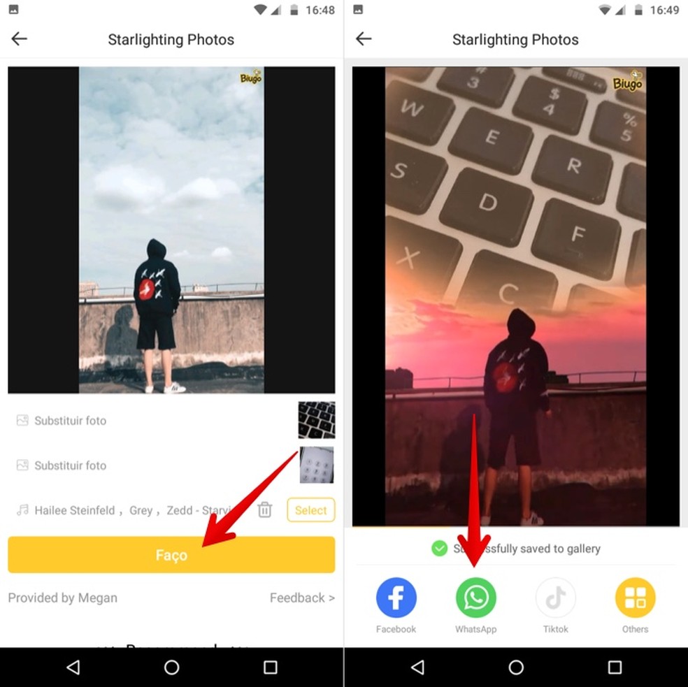 Como usar o Biugo, aplicativo para fazer vídeos para WhatsApp Status