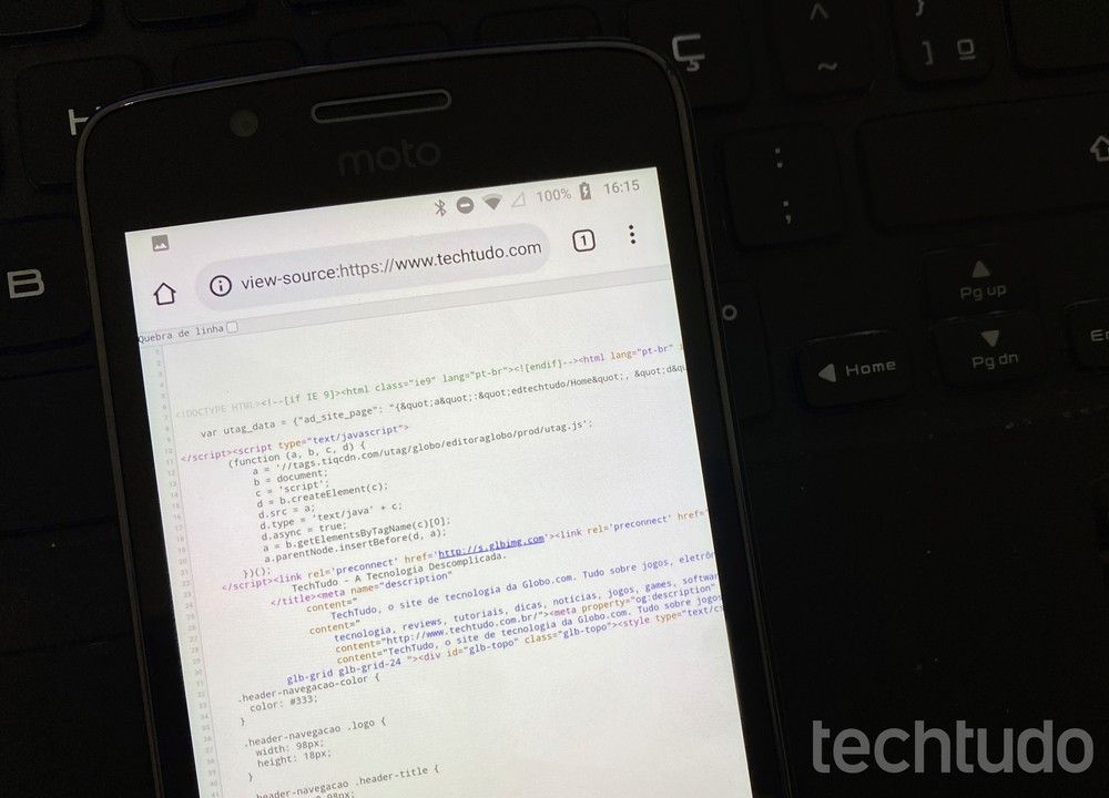 Como inspecionar elemento pelo celular