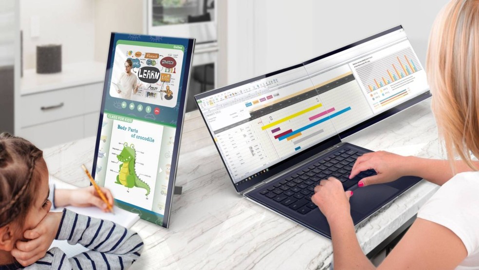 Notebook com até três telas pode ganhar prêmio de design em 2021