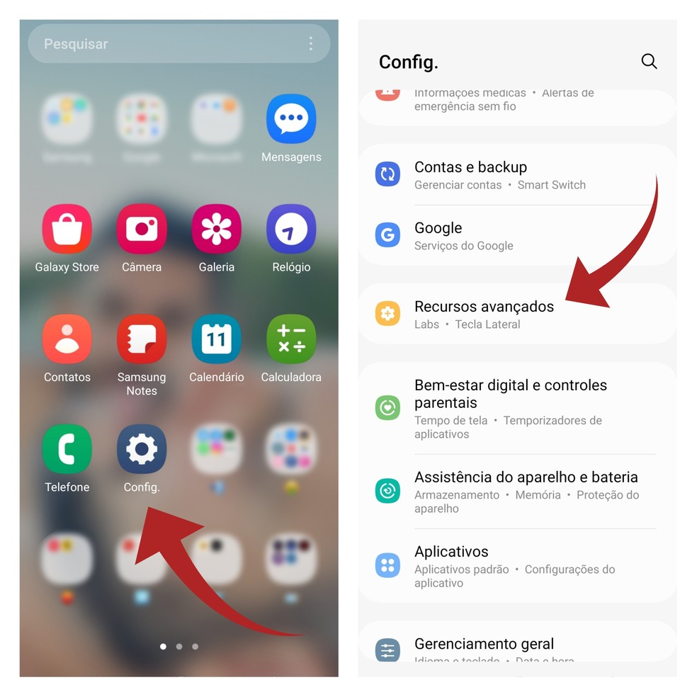 Como configurar o botão lateral do celular Samsung Galaxy