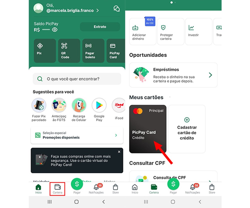 Como antecipar a fatura do PicPay Card