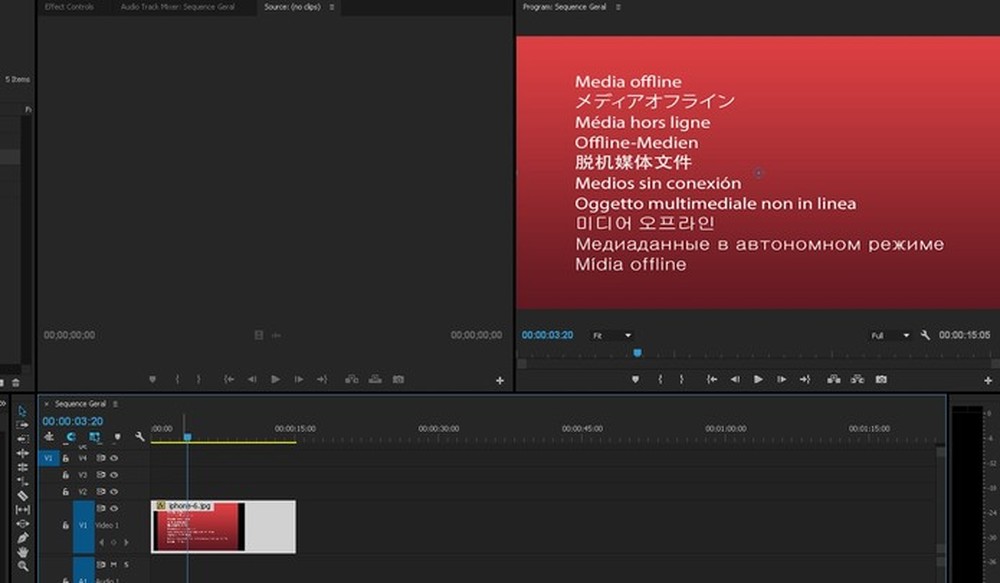 Vídeo com mídia offline no Adobe Premiere Pro? Saiba como resolver