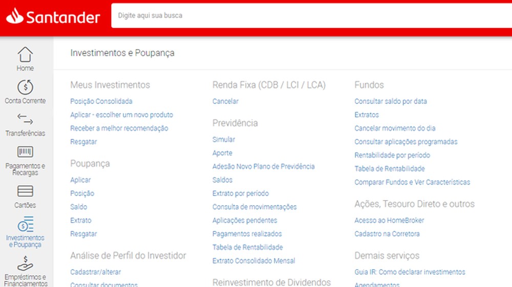 Internet Banking Santander: veja tudo que você pode fazer no site do banco