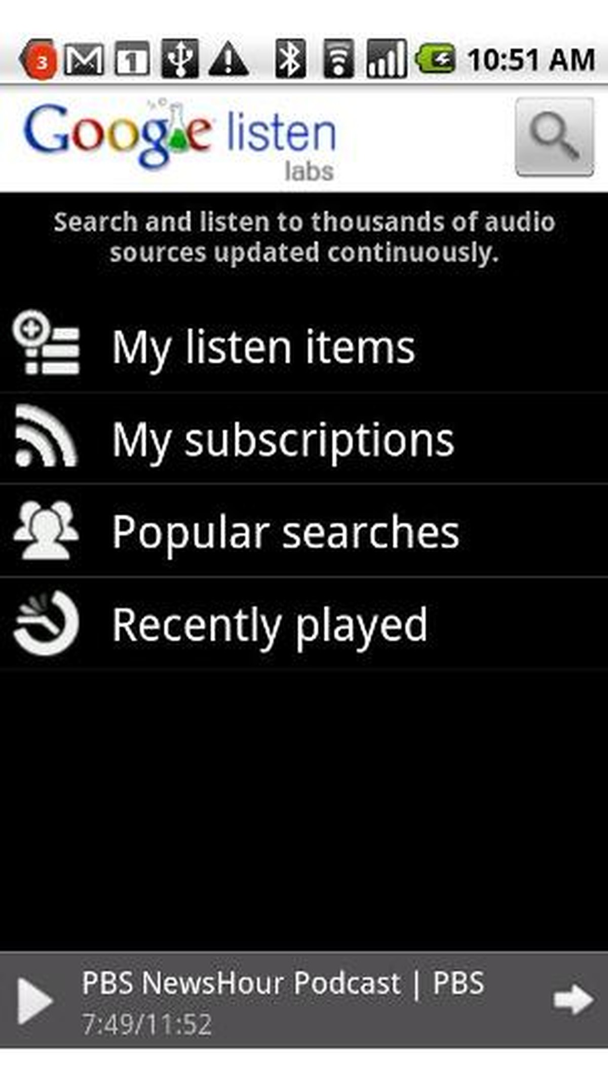 Acompanhe seus podcasts favoritos com o Google Listen