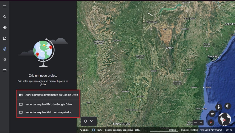 Como abrir arquivo KMZ no Google Earth