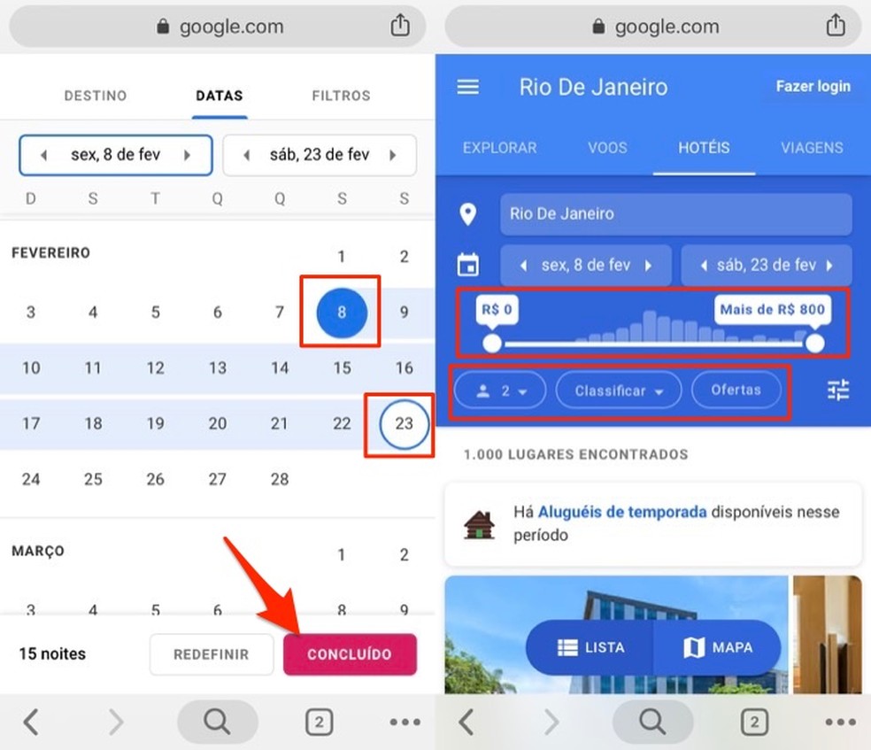 Como usar a Busca de Hotéis do Google? Ferramenta acha hotel barato
